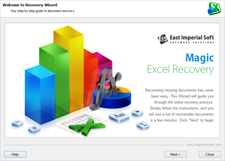 Magic Excel Recovery Features