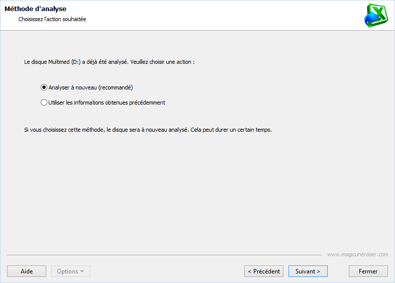 Les fonctionnalités de Magic Excel Recovery