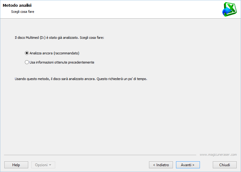 Funzioni principali di Magic Excel Recovery