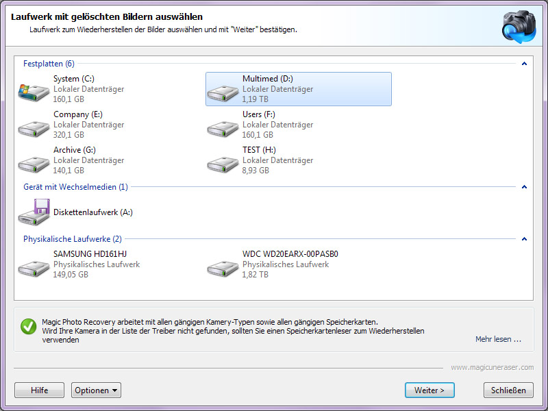 Magic Photo Recovery Software für digitale und RAW-Bilder | East ...