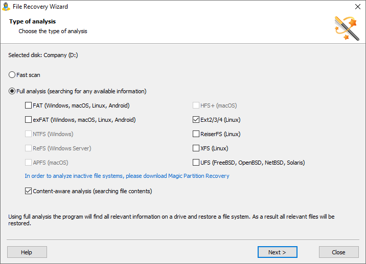 Magic Linux Data Recovery Software for Files and Partitions Repair ...